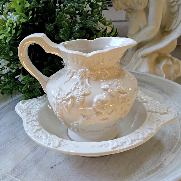 Vintage | Accents | Vintage Mini Pitcher Basin Lefton So Sweet | Poshmark
